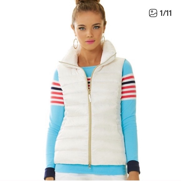 Lilly Pulitzer | Jackets & Coats | Lilly Pulitzer Ladies Down Vest ...